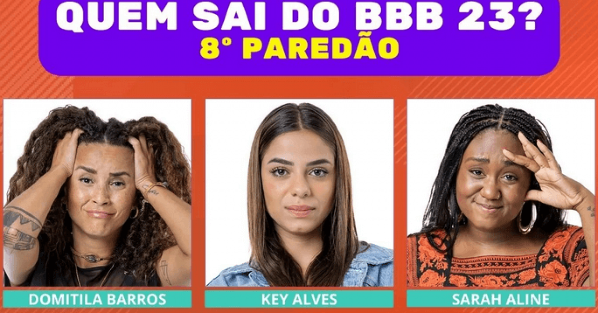 Enquete Bbb 23 Votação Gshow Domitila Key Ou Sarah Quem Sai E Quem